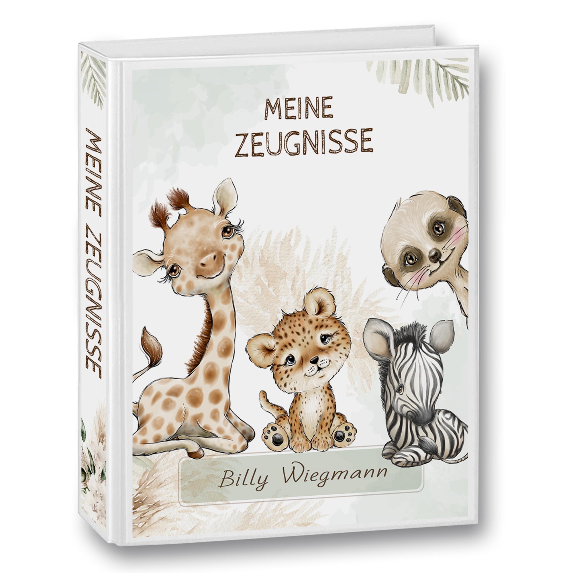 Zeugnismappe Safaro A4 Tierbabys | jetzt im Stammbuchshop kaufen!